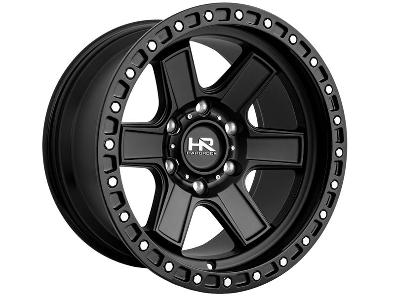 Hardrock Matte Black H104 Wheels | RealTruck