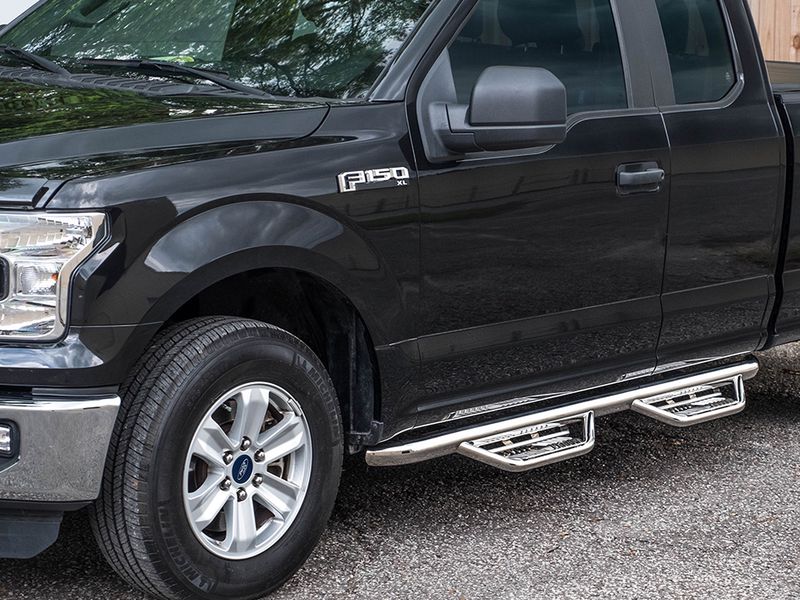 Havoc HS2 Polished Hoop Steps | RealTruck