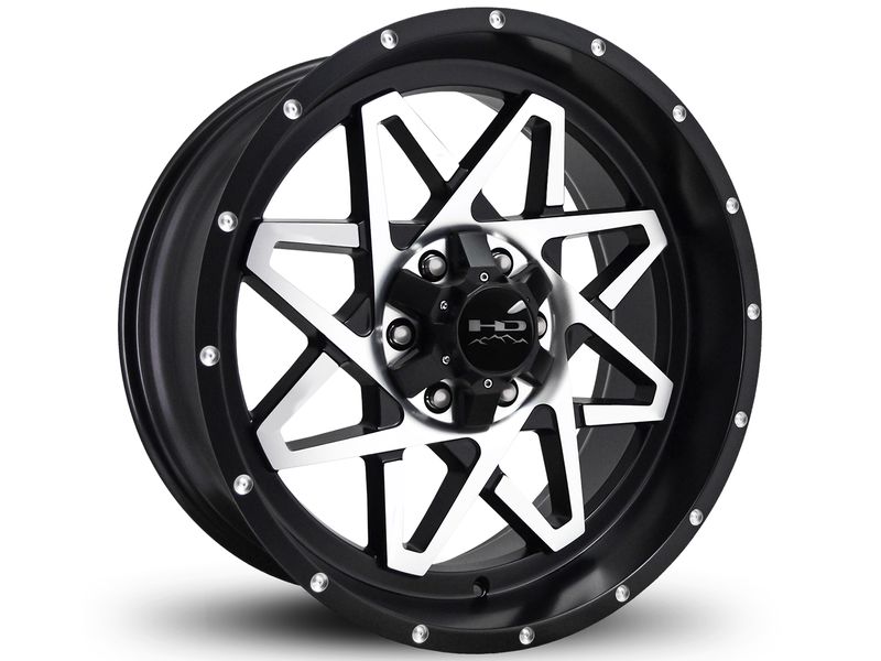 HD Off-Road Machined Matte Black Gridlock Wheel GL3209066-10SBM | RealTruck