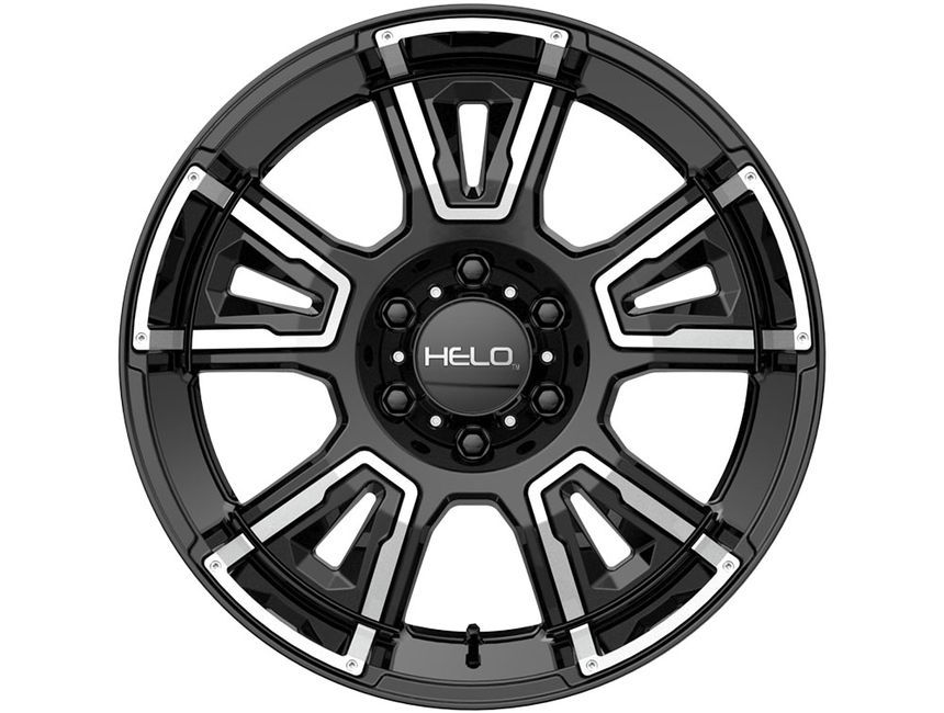 Helo Machined Gloss Black HE914 Wheels | RealTruck