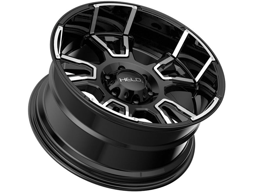Helo Machined Gloss Black HE914 Wheels | RealTruck