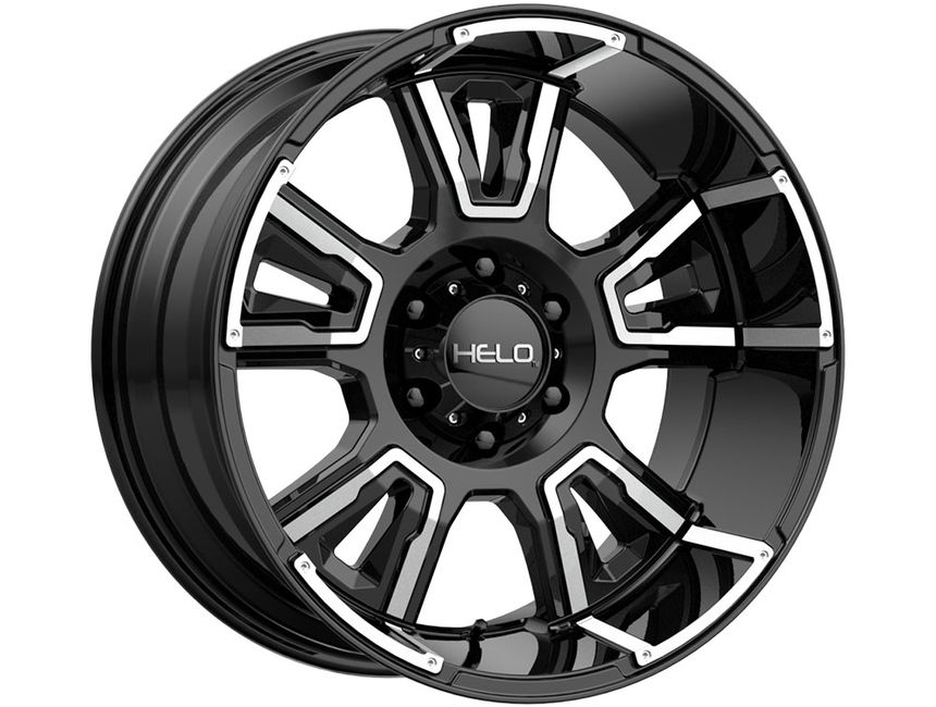 Helo Machined Gloss Black HE914 Wheels | RealTruck