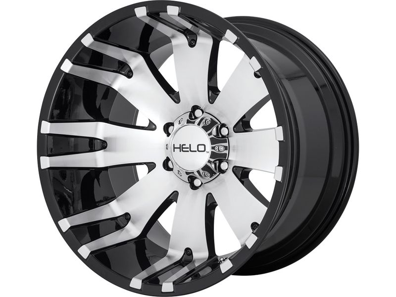 Helo Machined Gloss Black HE917 Wheels | RealTruck