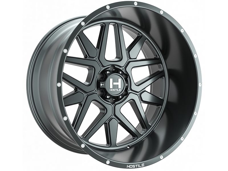 Hostile Matte Black Diablo Wheels | RealTruck