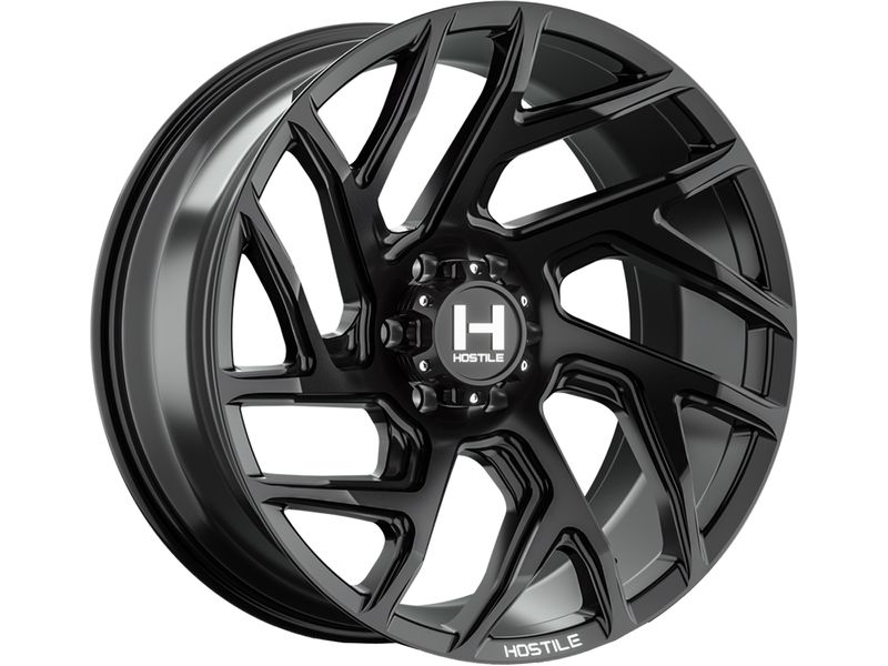 Hostile Matte Black Vortex Wheel H141-2212550047BB | RealTruck