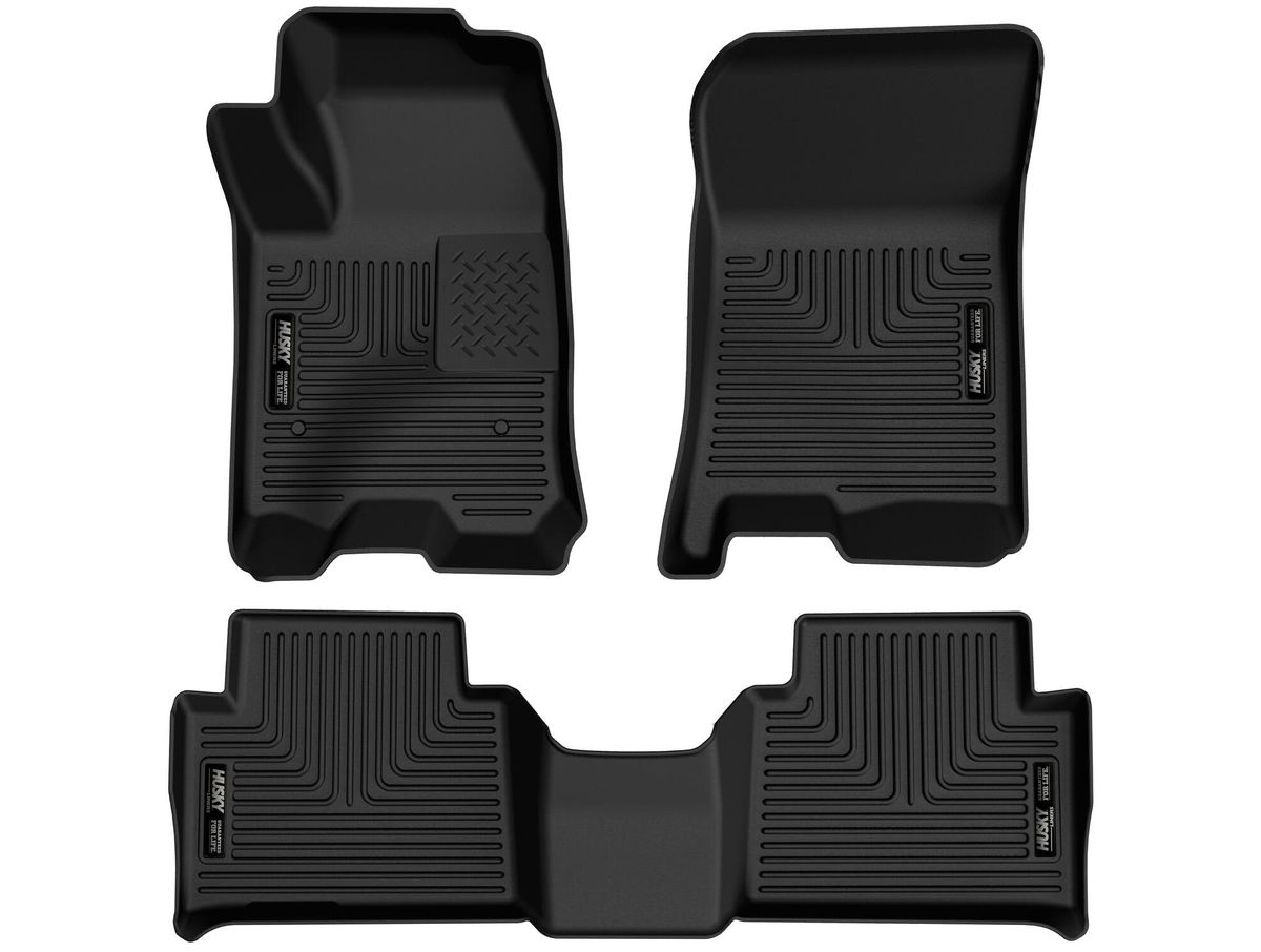 Husky Liners X-act Contour Front & Second Seat Floor Liners - 3 Piece 54978 | RealTruck