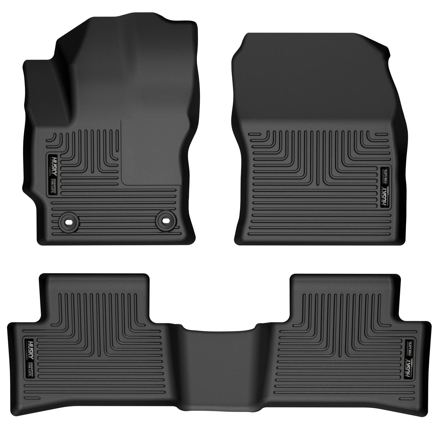 Husky Liners WeatherBeater Front & Second Seat Floor Liners - 3 Piece ...