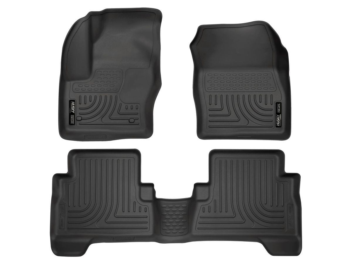 Husky Liners WeatherBeater Front & Second Seat Floor Liners - 3 Piece ...