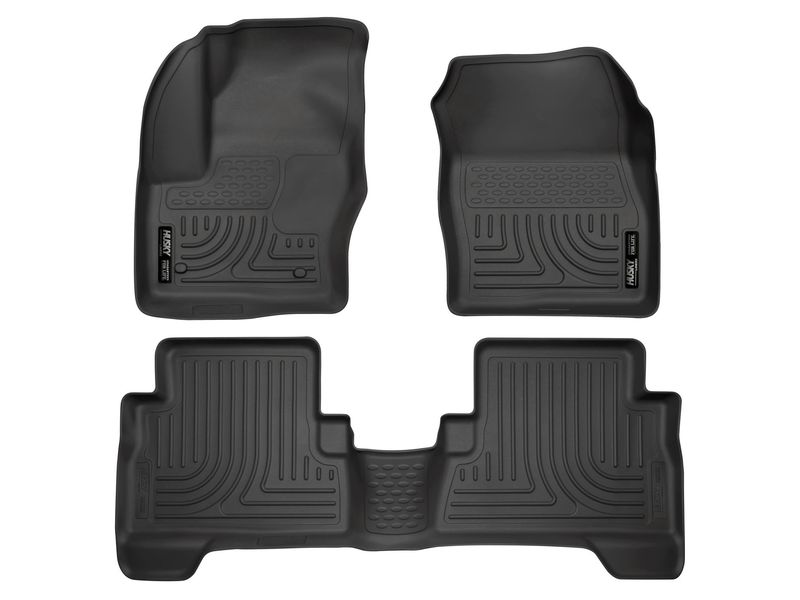 Husky Liners WeatherBeater Front & Second Seat Floor Liners - 3 Piece ...