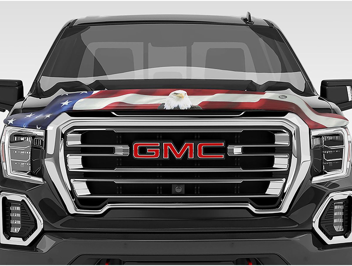 Husky Liners® American Flag with Eagle Bug Shield | RealTruck