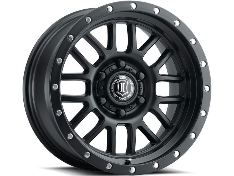 Icon Matte Black Alpha Wheels | RealTruck