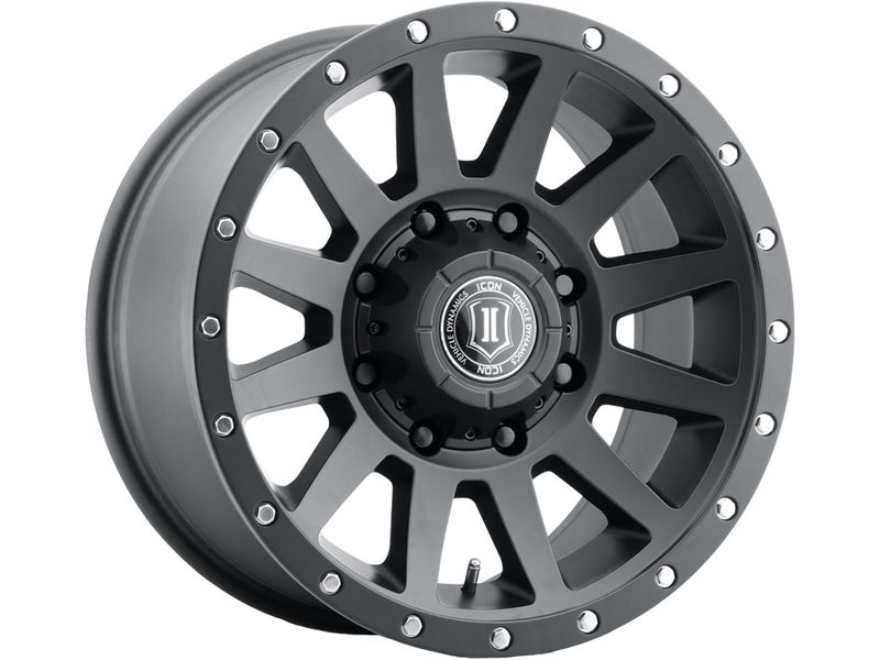 Icon Matte Black Compression HD Wheels | RealTruck