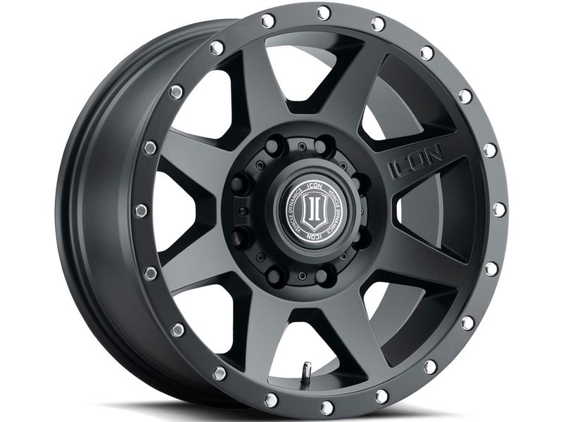 Icon Matte Black Rebound Wheels | RealTruck
