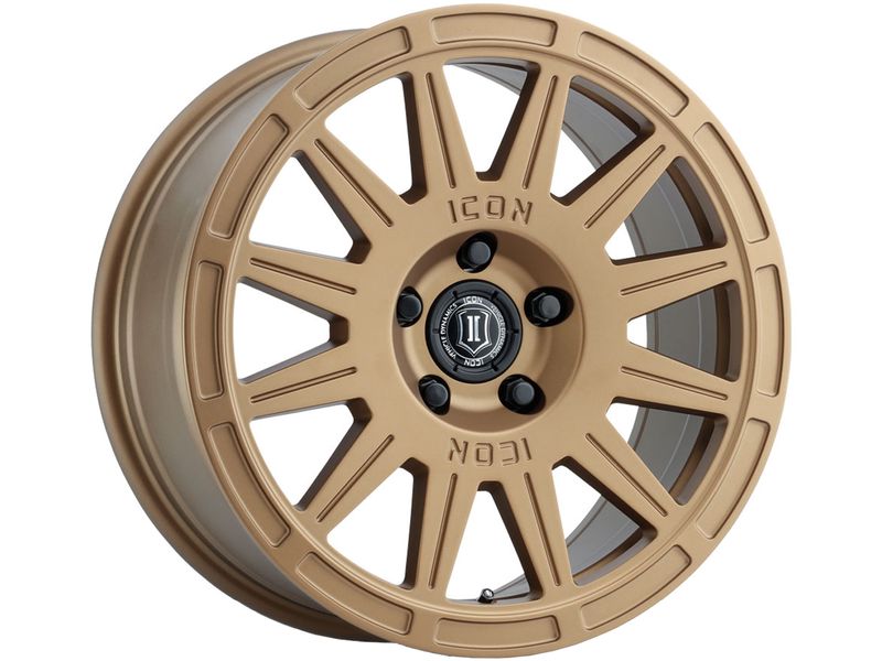 Icon Matte Gold Ricochet Wheels | RealTruck