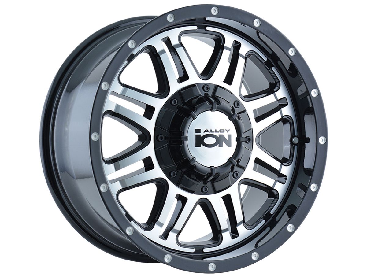 Ion Machined Gloss Black 186 Wheel 186-8976B18 | RealTruck