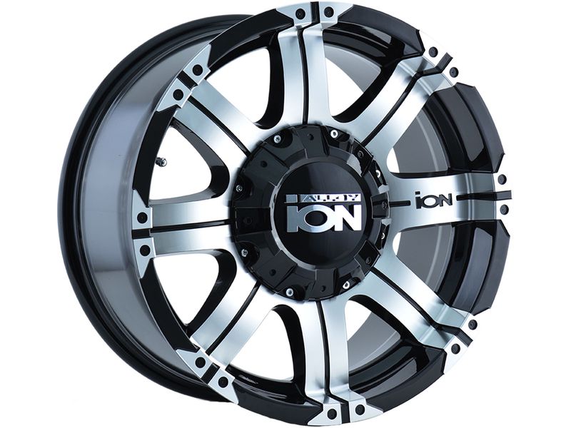 Ion Machined Gloss Black 187 Wheel 187-8997B18 | RealTruck