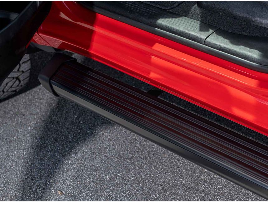 Ionic 61 Series Black Running Boards 611086&IAT-82084 | RealTruck