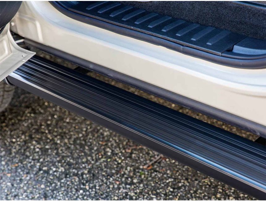 Ionic 61 Series Black Running Boards IAT-611090&IAT-83077 | RealTruck