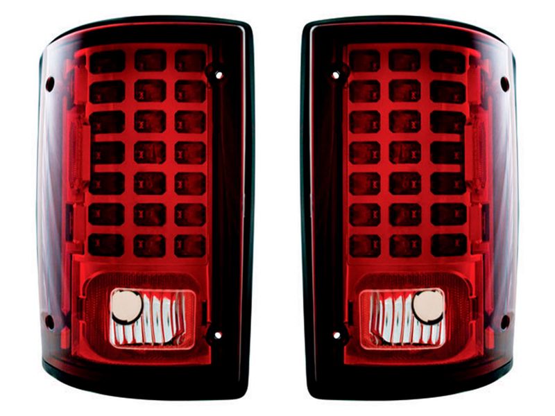 IPCW Red & Chrome LED Tail Lights LEDT-502CR | RealTruck