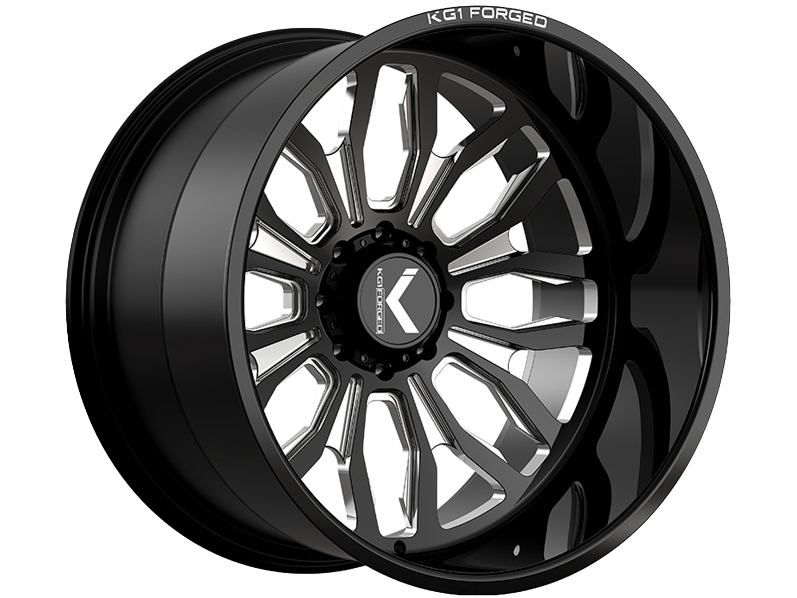 KG1 Forged Milled Gloss Black Heathen Wheels | RealTruck