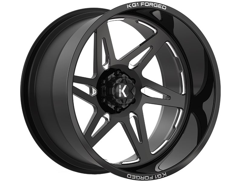 KG1 Forged Milled Gloss Black Kala Wheels | RealTruck