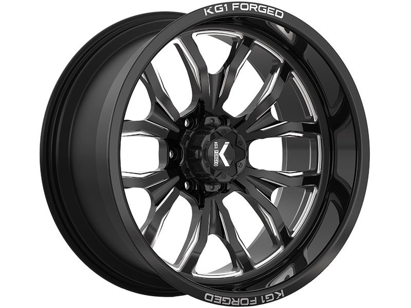 KG1 Forged Milled Gloss Black Primacy Wheels | RealTruck