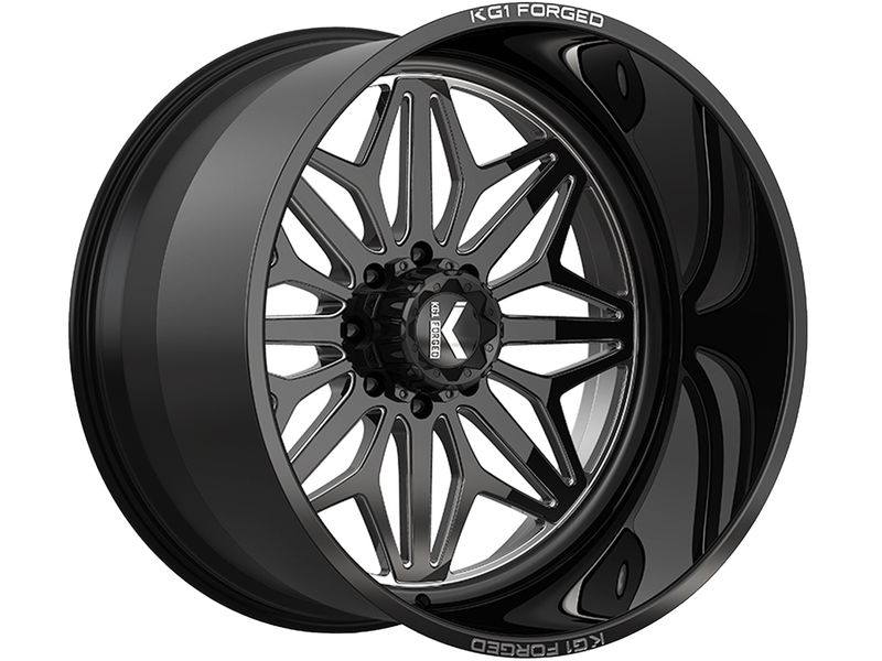 KG1 Forged Milled Gloss Black Snow Wheel KF014221065GPM | RealTruck
