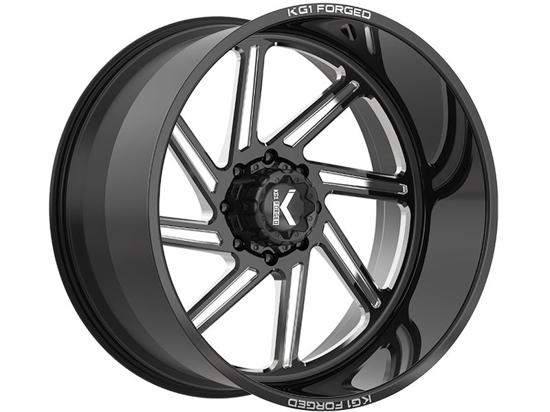KG1 Forged Milled Gloss Black Spool Wheels | RealTruck