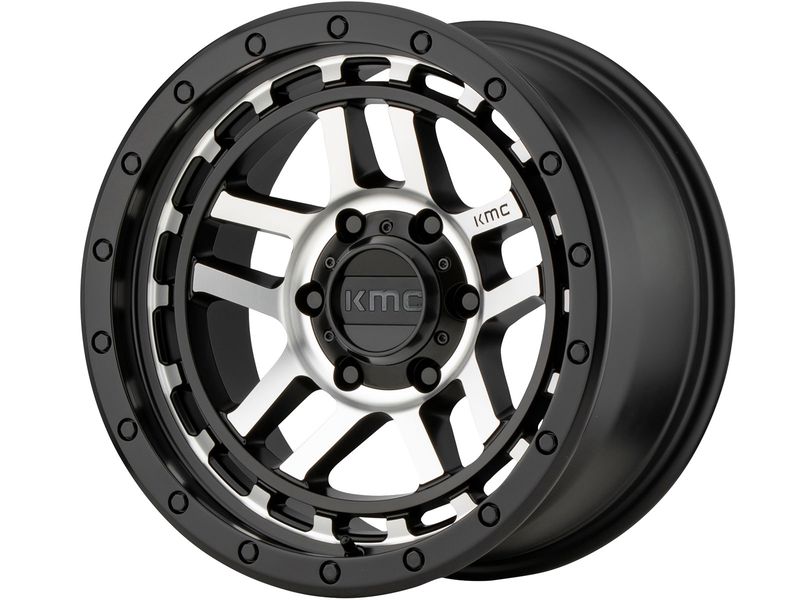 KMC Machined Matte Black KM540 Recon Wheel KM54088577500 | RealTruck