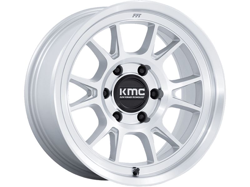 KMC Machined Silver KM729 Range Wheels | RealTruck