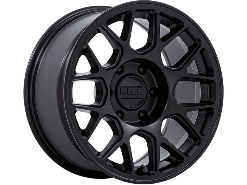 KMC Matte Black KM730 Hatchet Wheels | RealTruck
