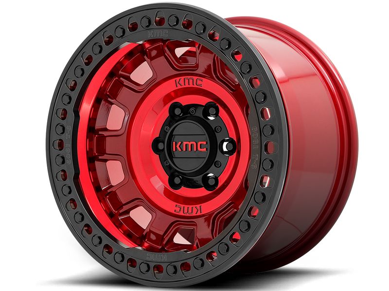 KMC Red KM236 Tank Beadlock Wheel KM23679087938N | RealTruck