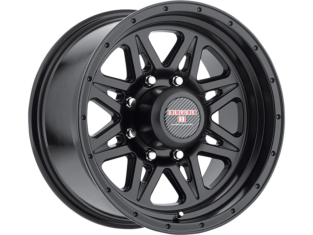 Level 8 Black Strike 8 Wheels | RealTruck
