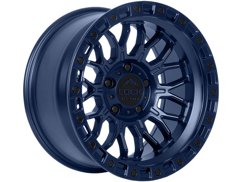 Lock Off-Road Blue Combat Wheel COMBAT-2186BLUE | RealTruck