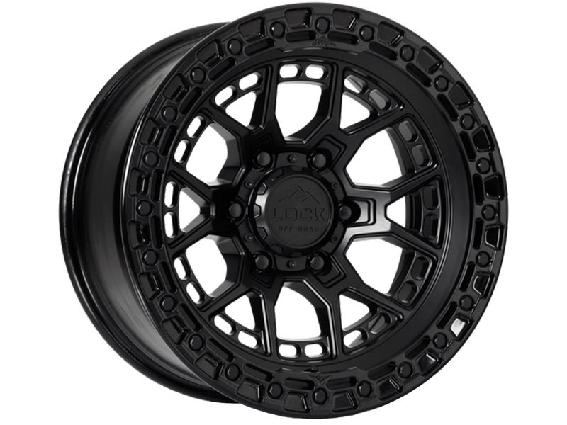 Lock Off-Road Matte & Gloss Black Commando Wheel COMMANDO-2187GB ...