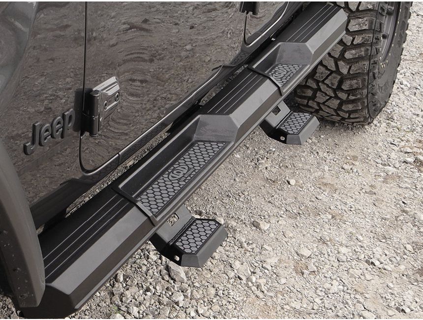 LoD Armor Lite Rock Slider Drop Steps JAS1861 | RealTruck