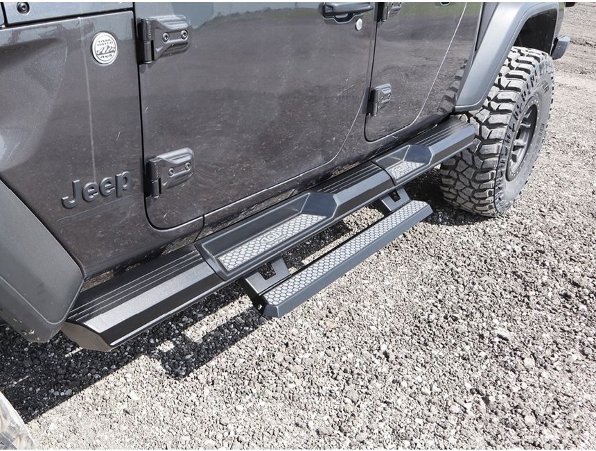 LoD Armor Lite Rock Slider Long Drop Steps JAS1863 | RealTruck