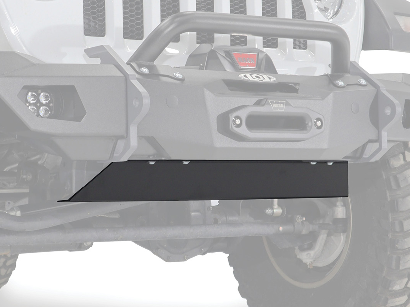 LoD Offroad Black Ops Front Winch Bumper Skid Plate JSP1881 | RealTruck