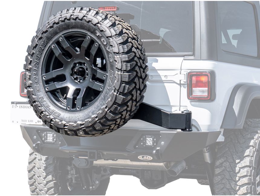LoD Offroad Destroyer Shorty Tire Carrier - Bare JBC1800-2 | RealTruck