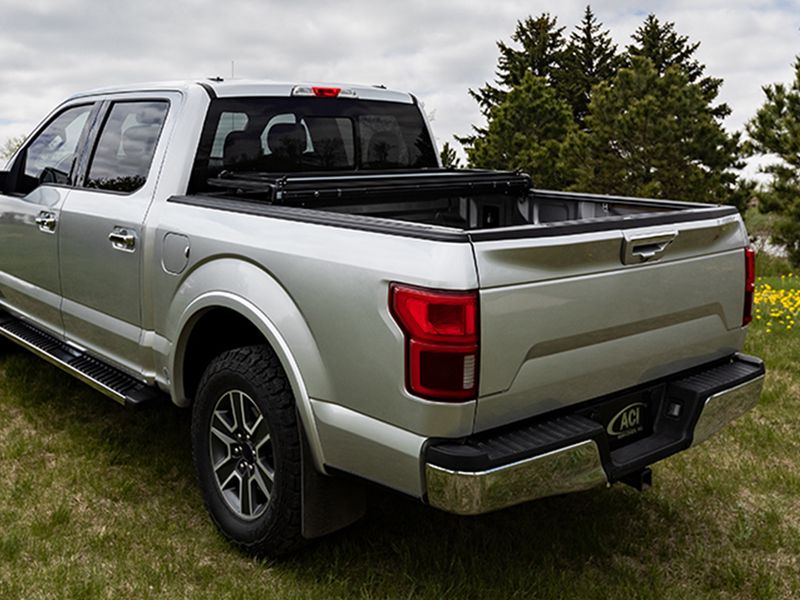 LOMAX Stance Hard Tri-Fold Tonneau Cover | RealTruck