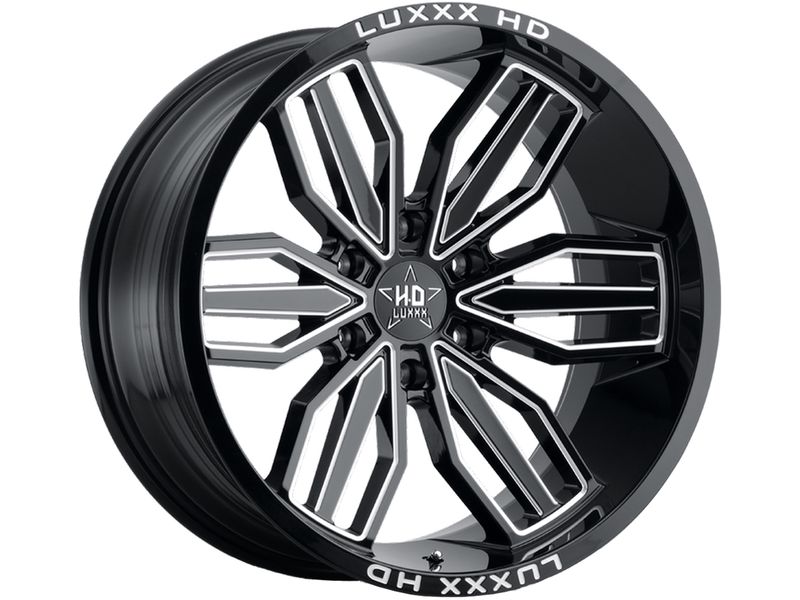 Luxxx HD Milled Gloss Black LHD21 Wheel LHD2120106135-18E-A1 | RealTruck