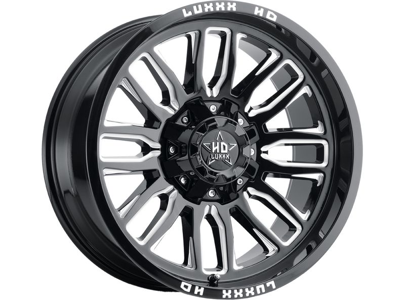 Luxxx HD Milled Gloss Black LHD26 Wheel LHD262096135139-12G-A1 | RealTruck