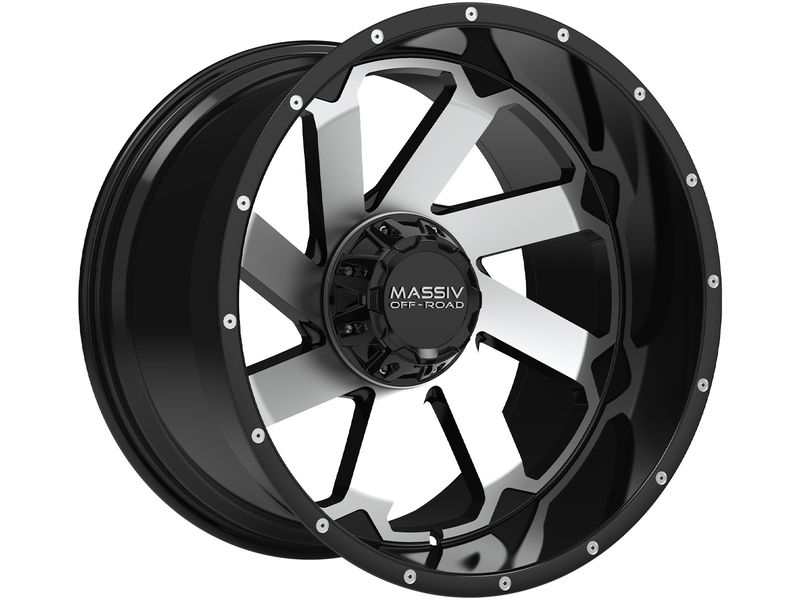 Massiv Off-Road Machined Gloss Black OR-4 Wheels | RealTruck