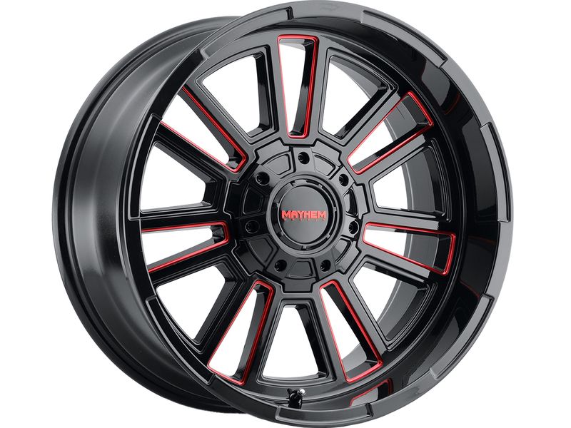Mayhem Black & Red Apollo Wheel 8115-2937BTR18 | RealTruck