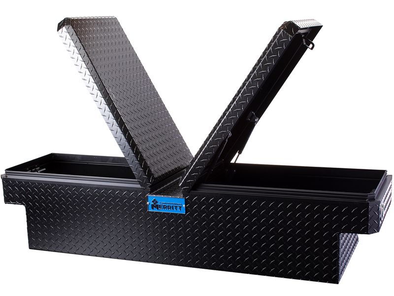 Merritt Diamond Plate Crossbody Tool Box | RealTruck