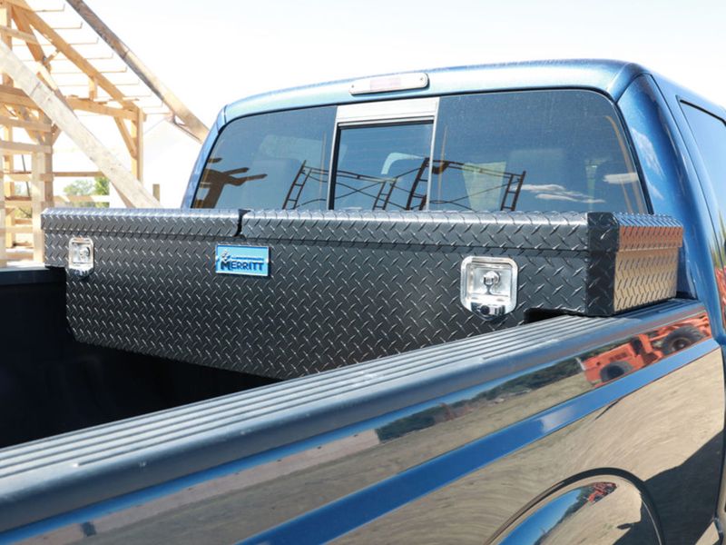 Merritt Diamond Plate Crossbody Tool Box | RealTruck