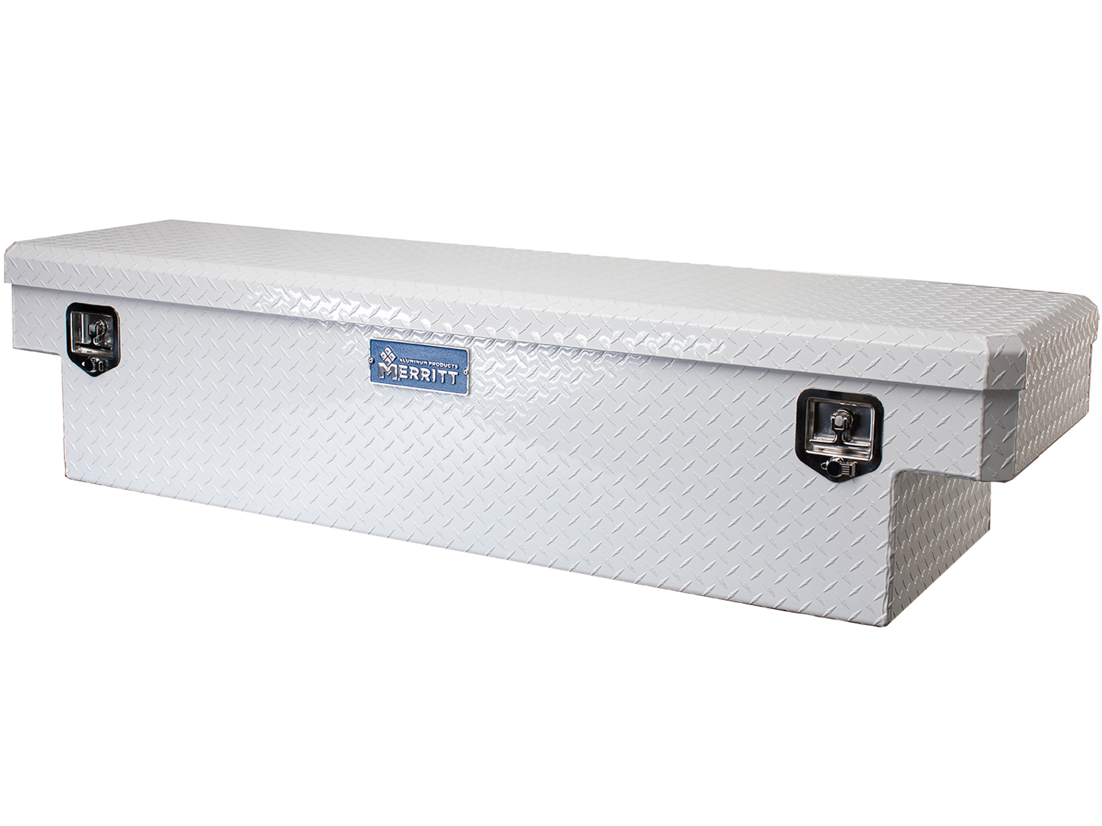 Merritt Diamond Plate Single-Door Xtra Deep Crossbody Tool Box ...