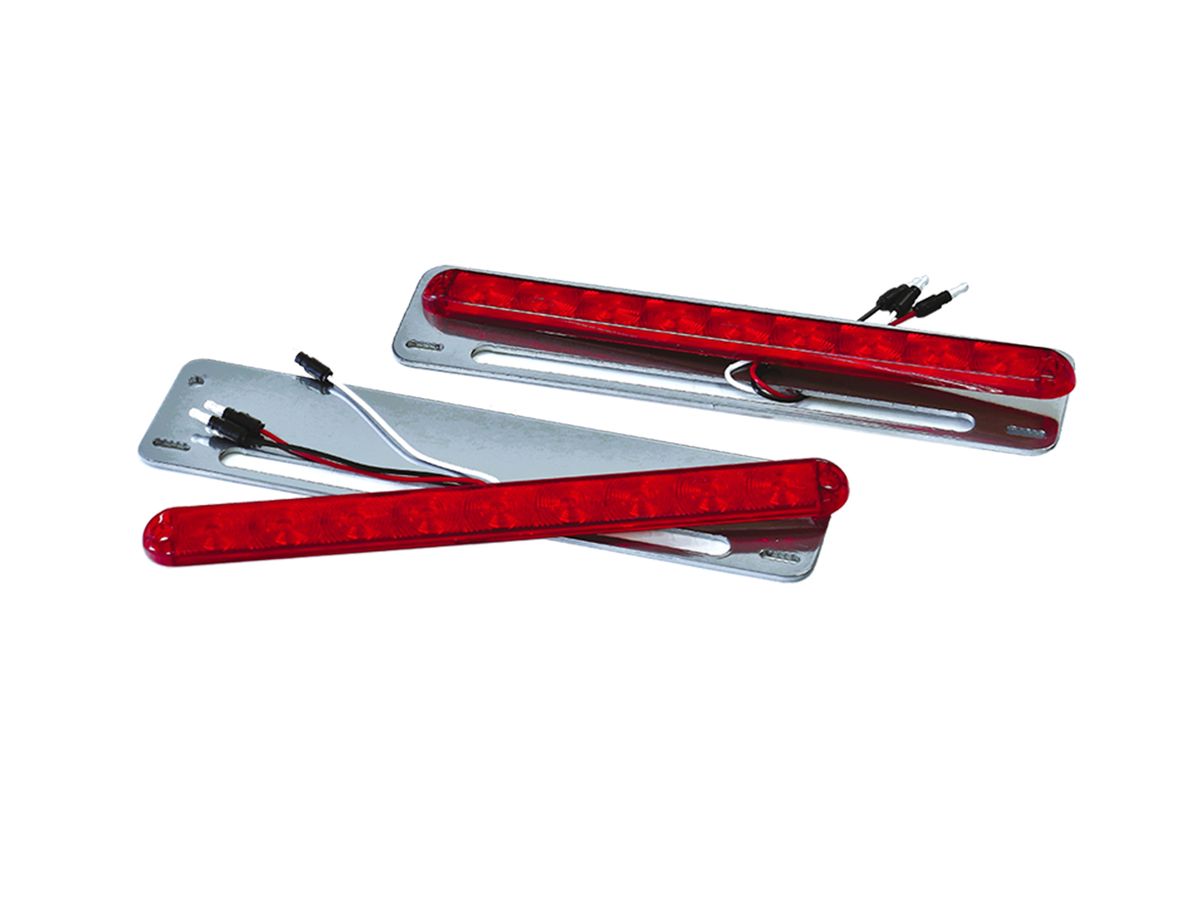 Merritt Stop/Turn/Tail Light & Brackets - Pair - Gloss Black 7252-3 ...