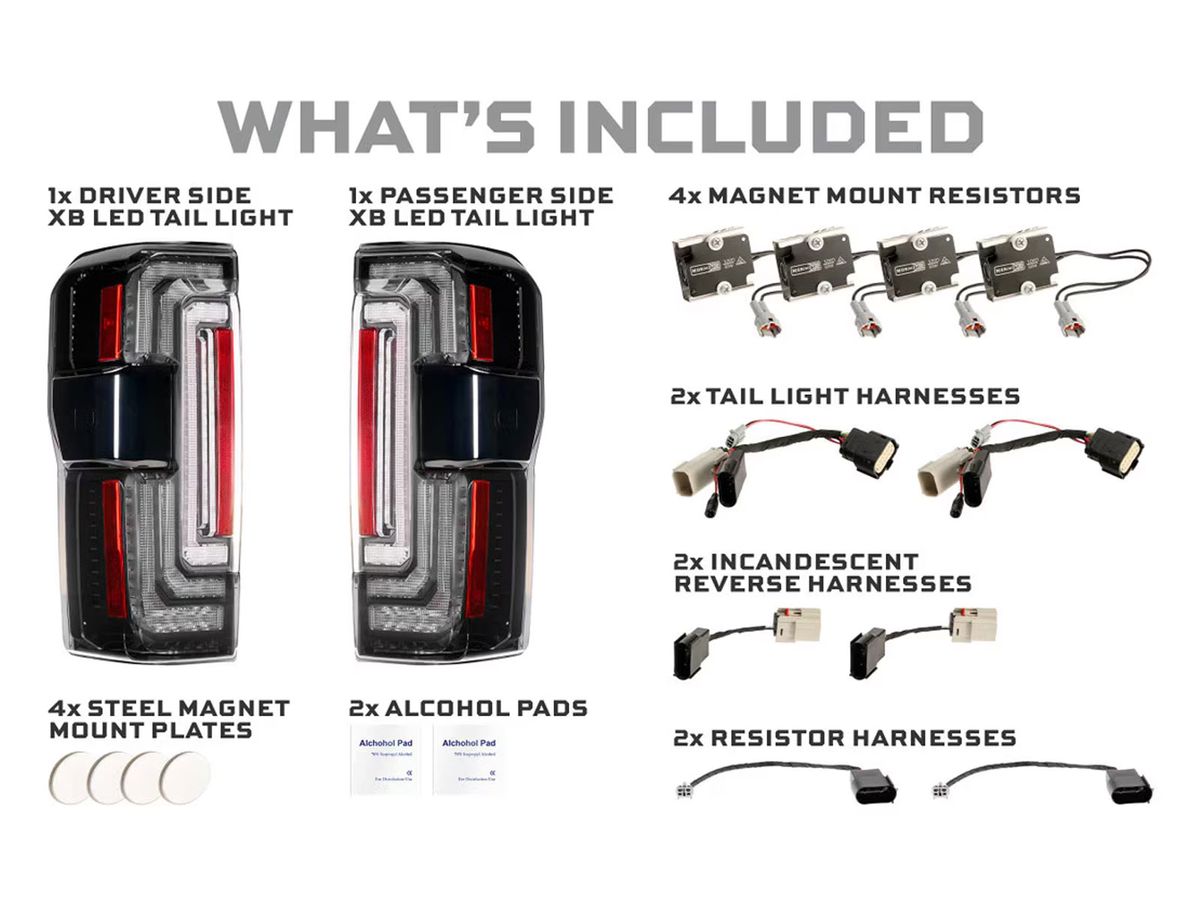 Morimoto XB Black LED Tail Lights LF352 | RealTruck