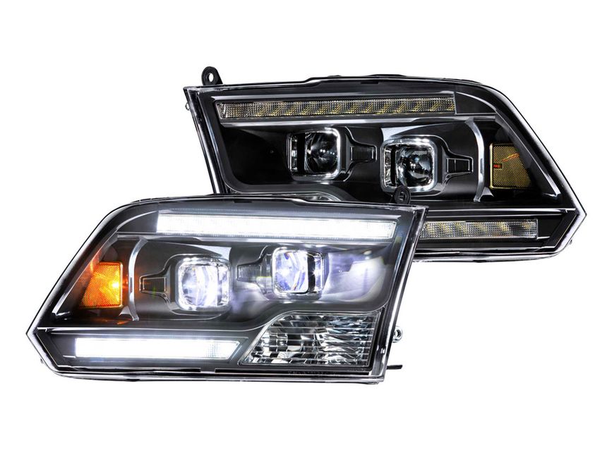Morimoto XB Black DRL Hybrid LED Headlights LF524 | RealTruck
